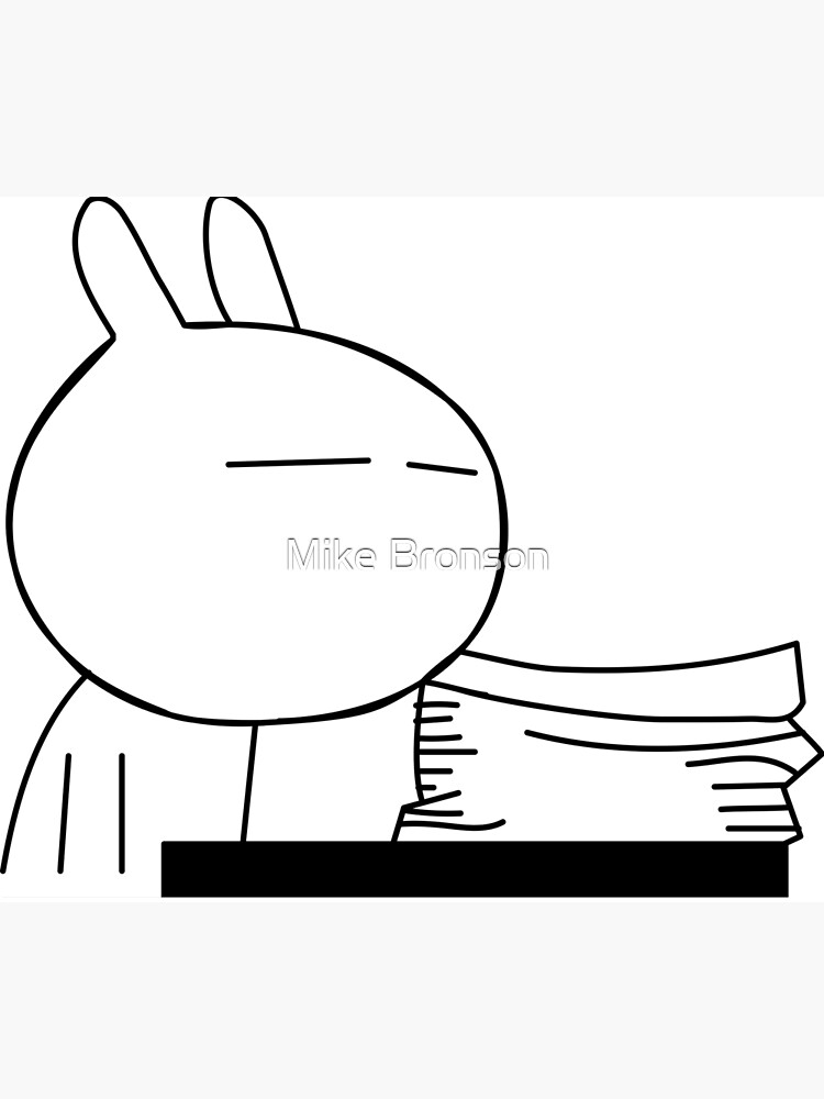 "Tuzki 4 - Work Work!" Poster by amlpdiu | Redbubble