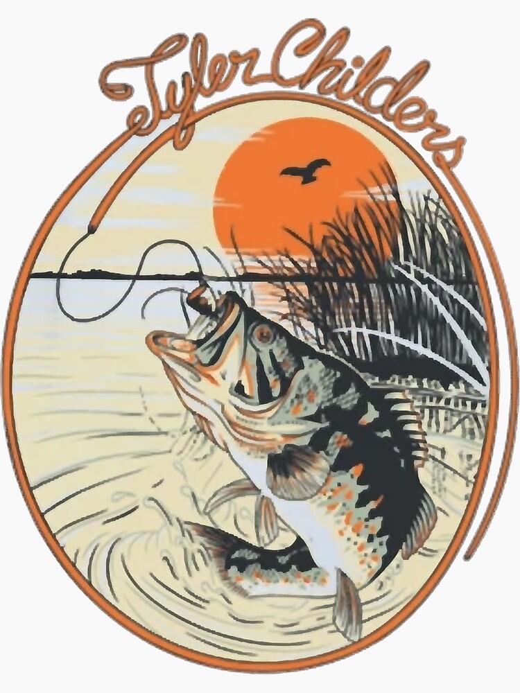 "Tyler Childers Fishing Album" Sticker for Sale by Gregorymith | Redbubble