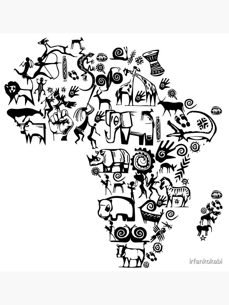"Abstract African Continent" Art Print for Sale by irfankokabi | Redbubble