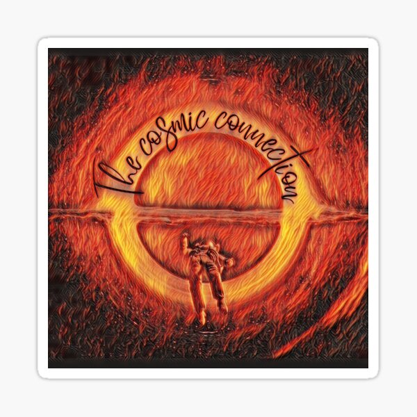 "The Cosmic Connection" Sticker for Sale by NebiAesthetics | Redbubble