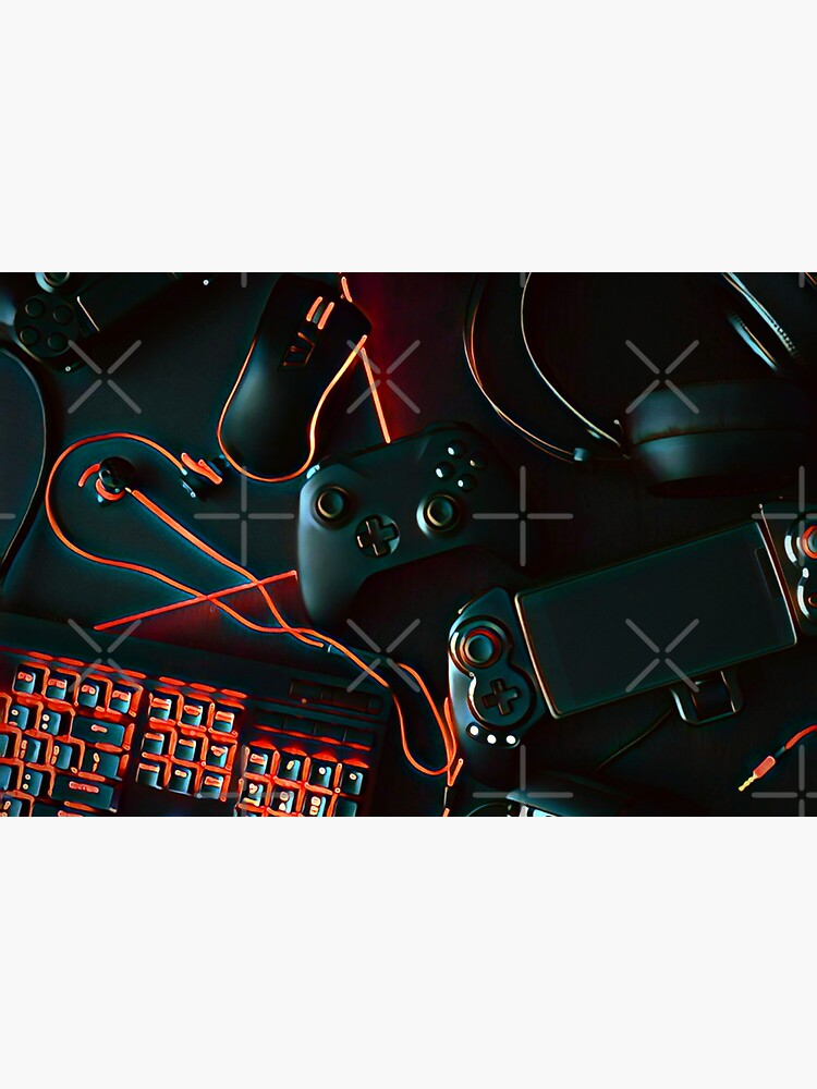 "Gamer Red" Sticker for Sale by UniqueDeignz | Redbubble