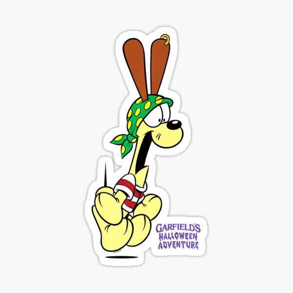 "Garfield Pirate Odie Scared " Sticker for Sale by naglerwzbowmerv ...