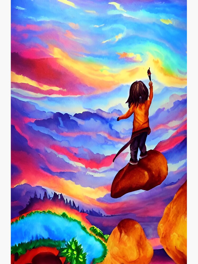 "Creating Wonder World" Sticker for Sale by Jrw-Design | Redbubble