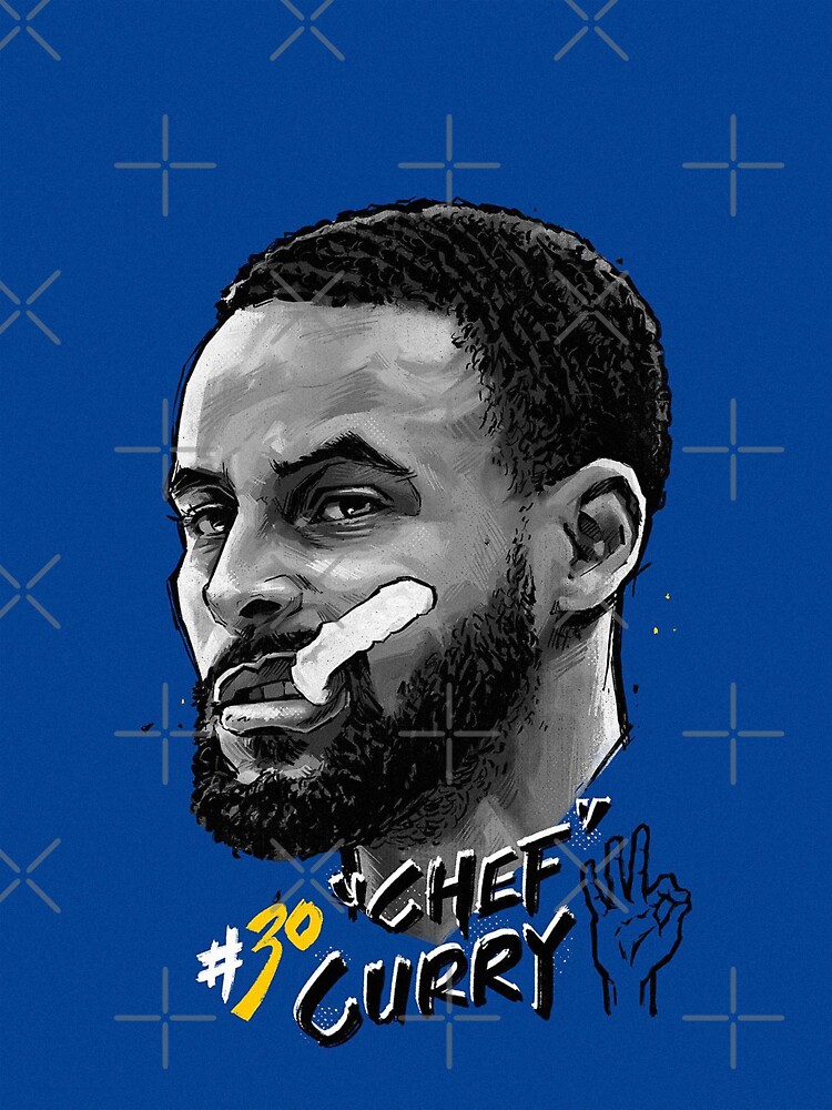 "STEPHEN CHEF CURRY 30 ILLUSTRATION" Sticker for Sale by Aram-Baldwin ...
