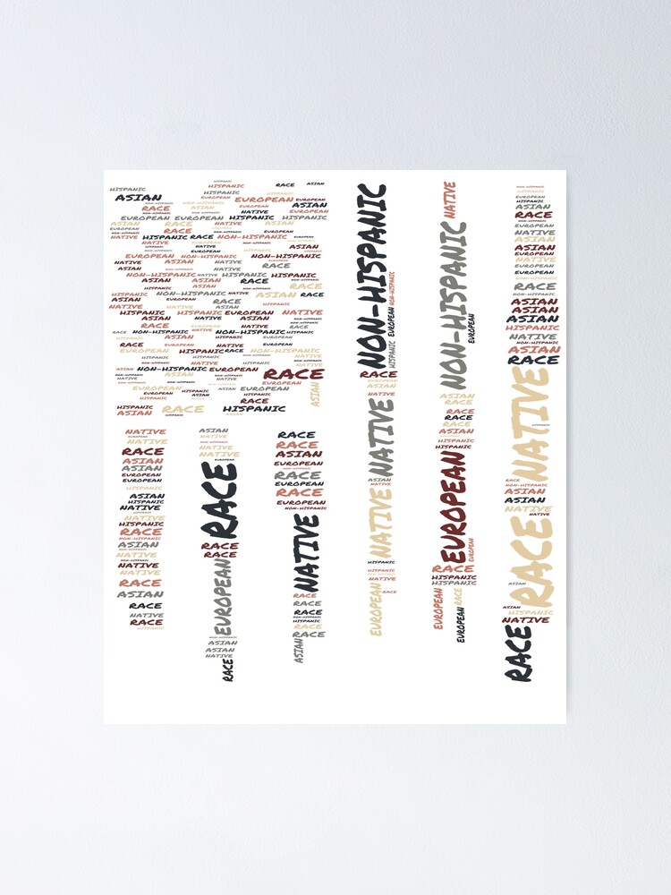 "Race Word Art" Poster for Sale by iforstyle | Redbubble