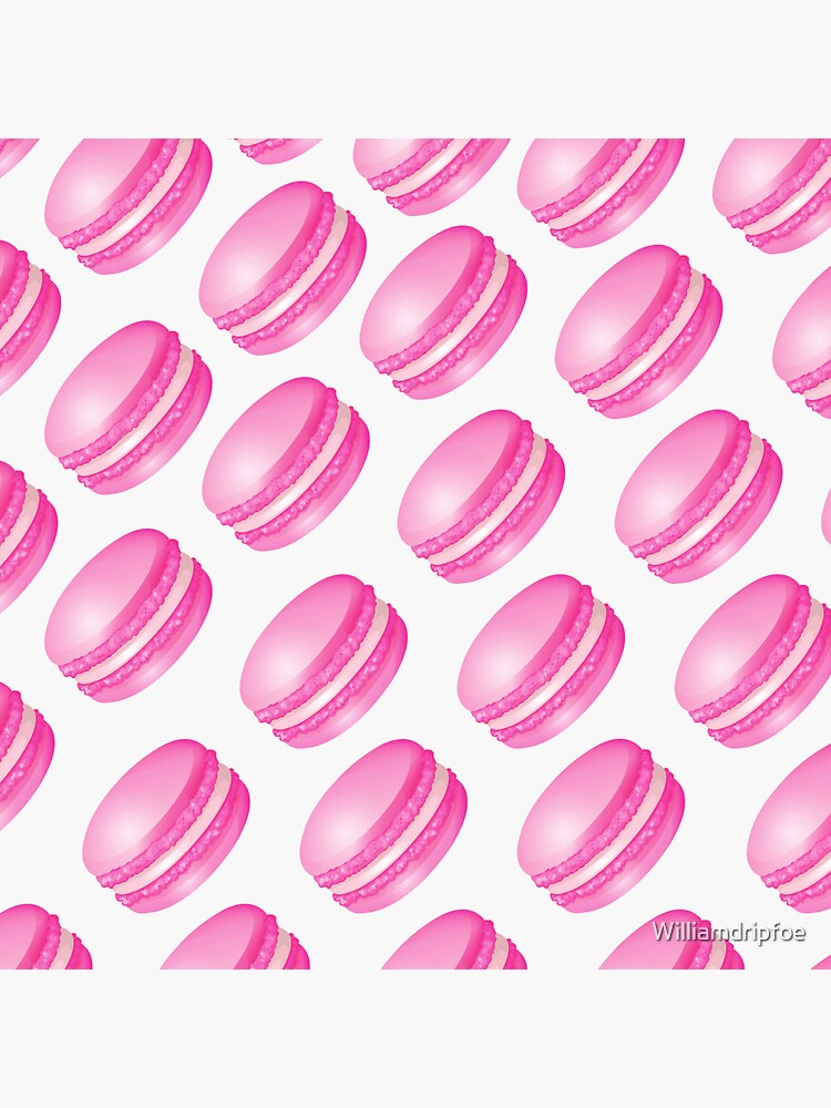 "Repeating Pink Macaron Design" Sticker for Sale by Williamdripfoe ...