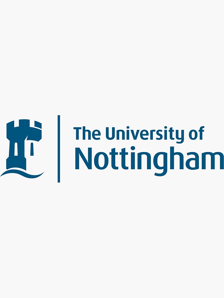"University of Nottingham" Sticker for Sale by Darazshop | Redbubble