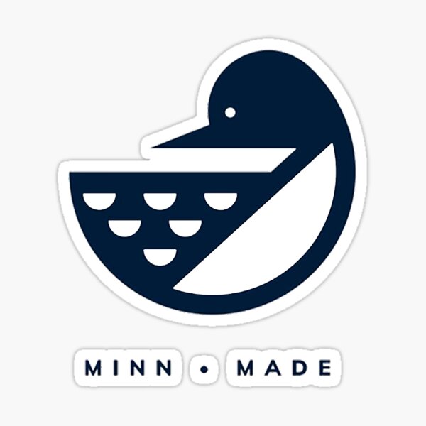 "Minnesota Made Loon" Sticker for Sale by KianKirby2 | Redbubble
