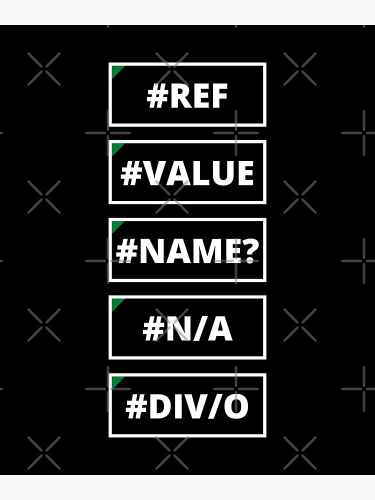 "excel formulas" Poster for Sale by TomorrowQuotes | Redbubble