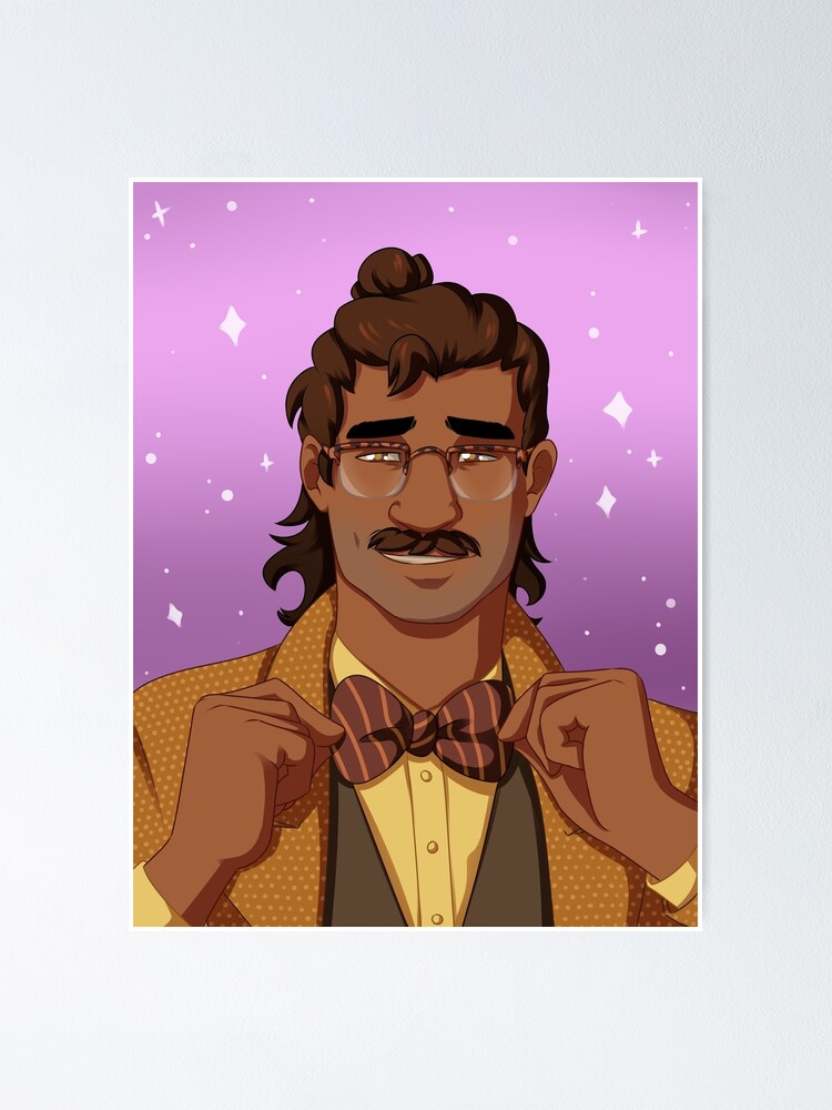 "Dream Daddy: Hugo Portrait" Poster by escaramari | Redbubble