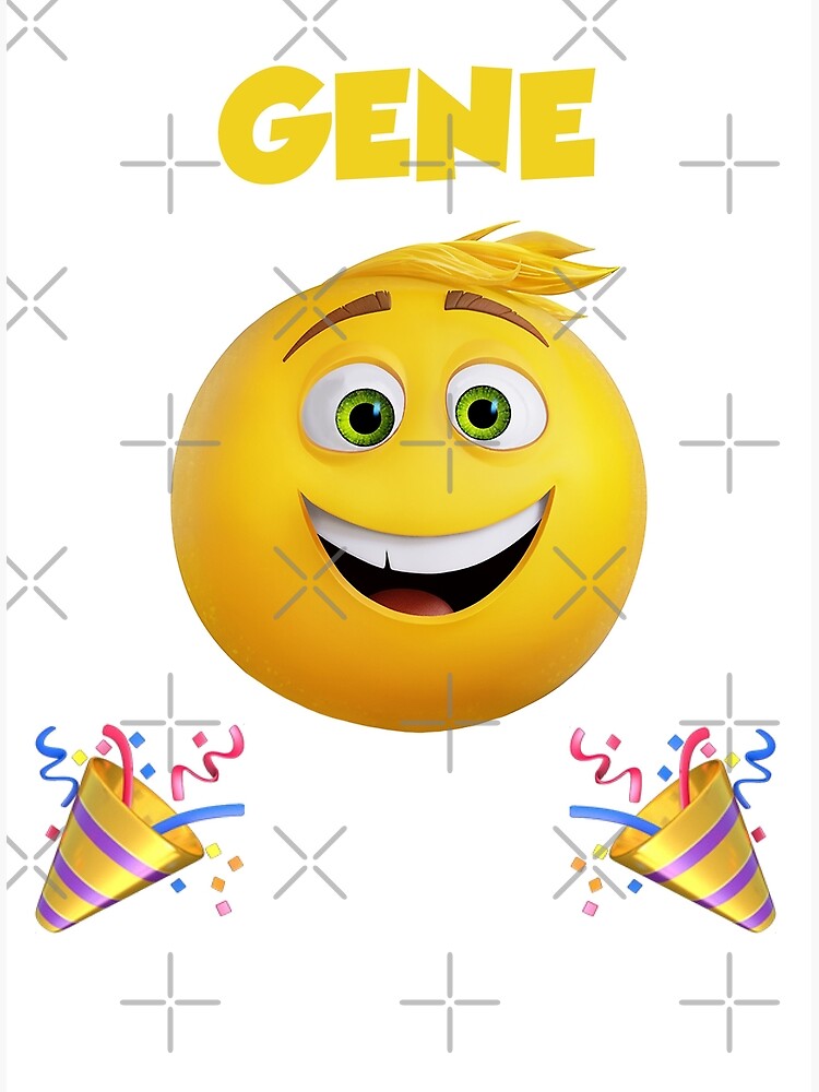 "The Emoji movie Gene meh party happy kid" Poster by Tagliobros | Redbubble