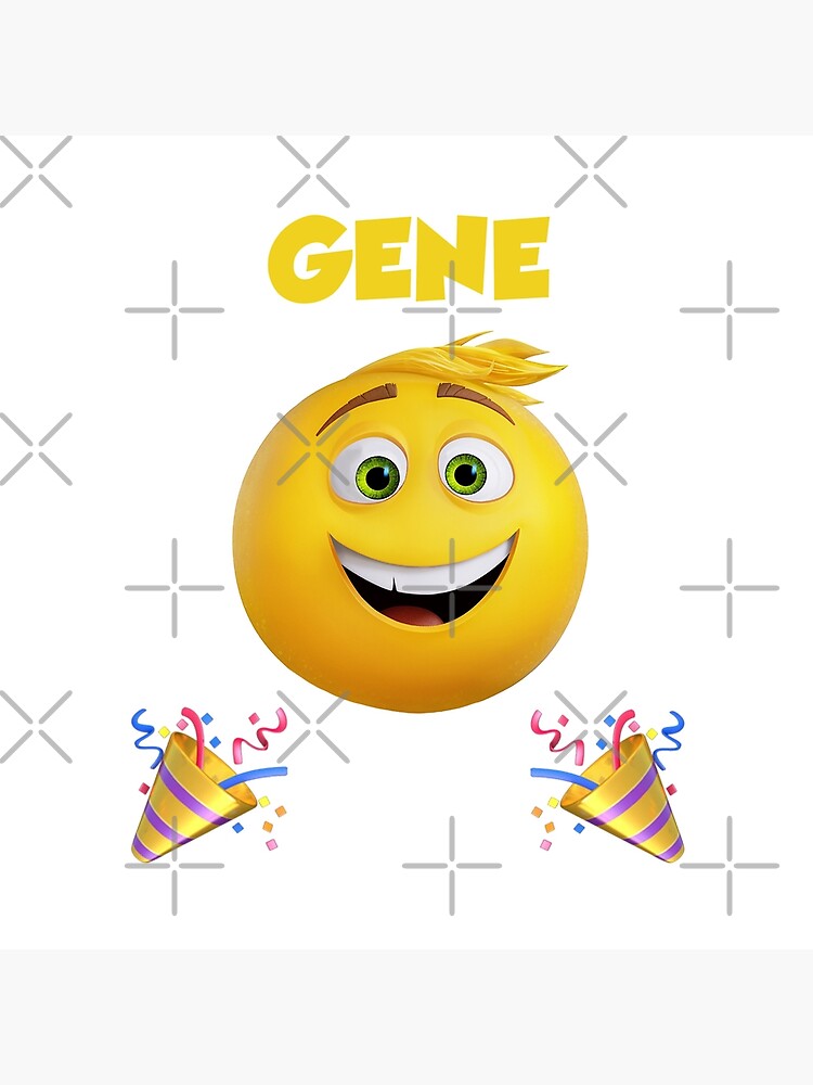 "The Emoji movie Gene meh party happy kid" Throw Pillow for Sale by ...