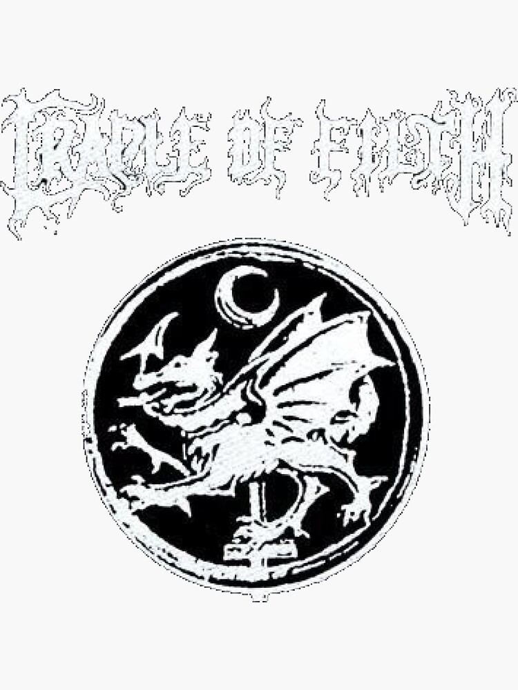 "Cradle of filth" Sticker for Sale by Neonic964 | Redbubble