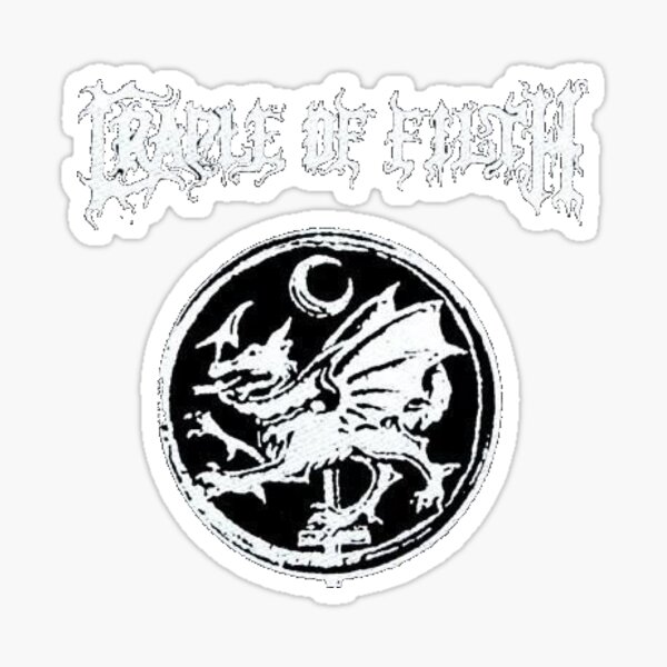 "Cradle of filth" Sticker for Sale by Neonic964 | Redbubble