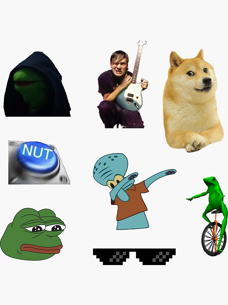 "meme" Sticker for Sale by troggy | Redbubble