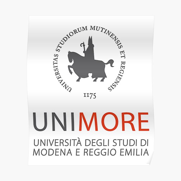 "University of Modena and Reggio Emilia | UNIMORE" Poster for Sale by ...