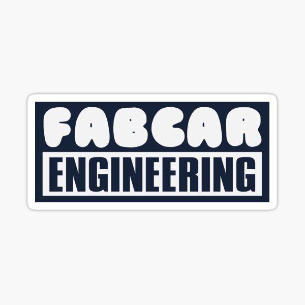 "Fabcar Engineering" Sticker for Sale by darkmonohue | Redbubble