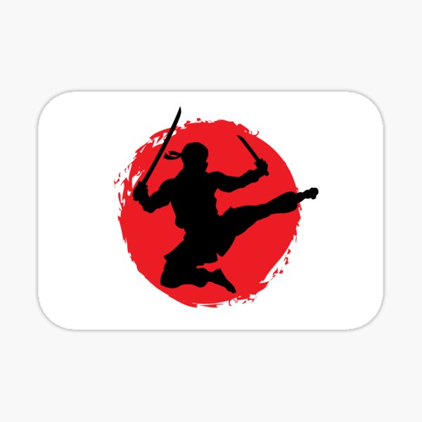 "Ninja Silhouette 2｜Japan｜Japanese Ninja" Sticker for Sale by ...