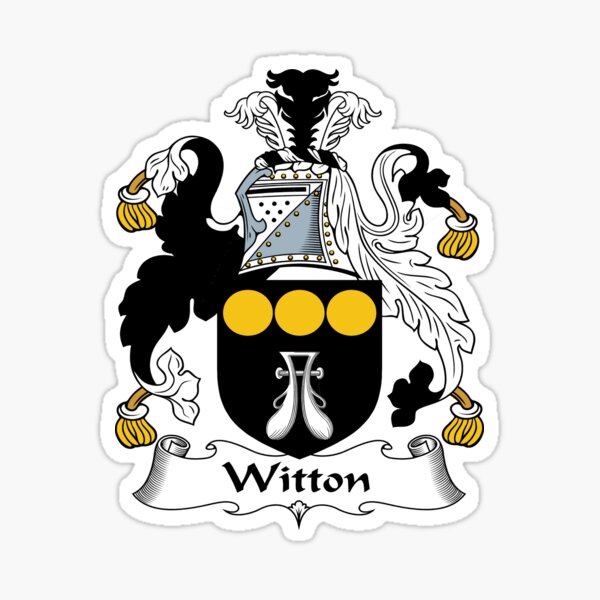 "Witton " Sticker for Sale by HaroldHeraldry | Redbubble