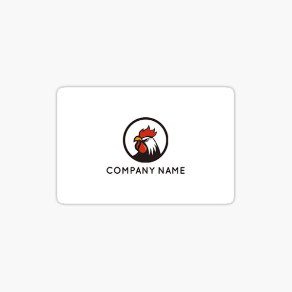 "Minimalistic chicken logo" Sticker for Sale by OnethCriminal72 | Redbubble