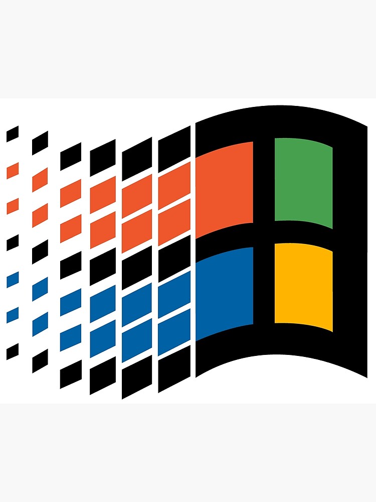 "Windows 95 Logo" Poster for Sale by inb4 | Redbubble