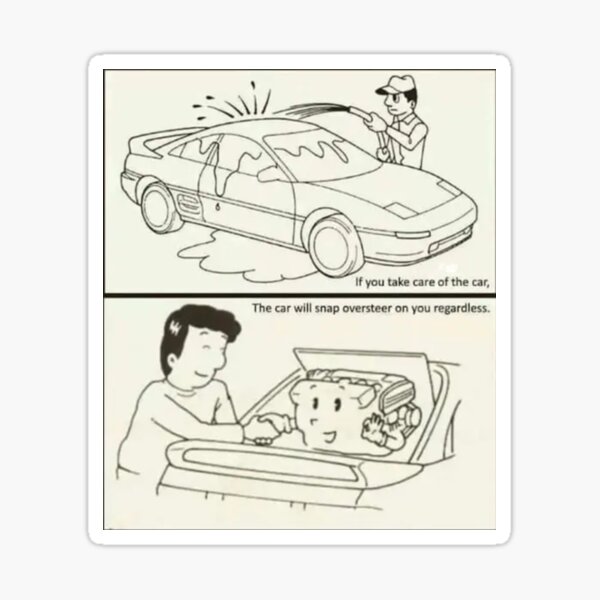 "MR2 snap oversteer" Sticker for Sale by KE70 | Redbubble