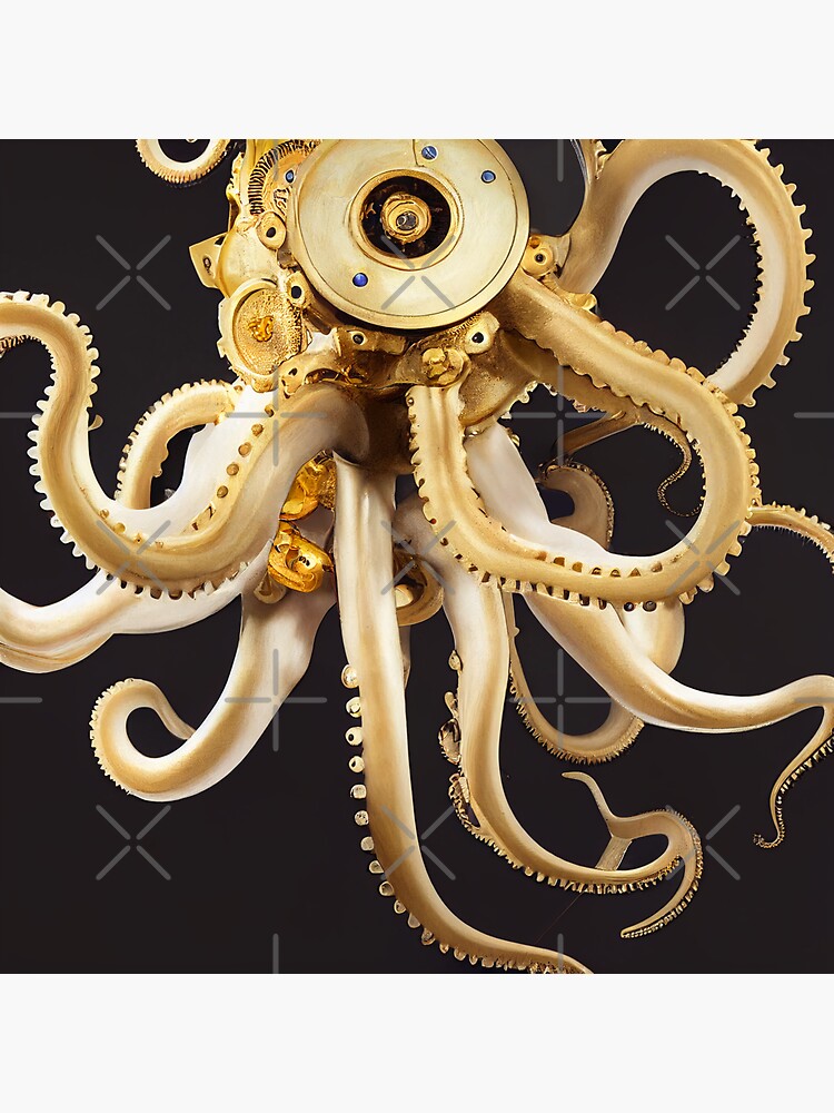 "Octopus Machinery -Futuristic design" Sticker for Sale by alterego7G ...