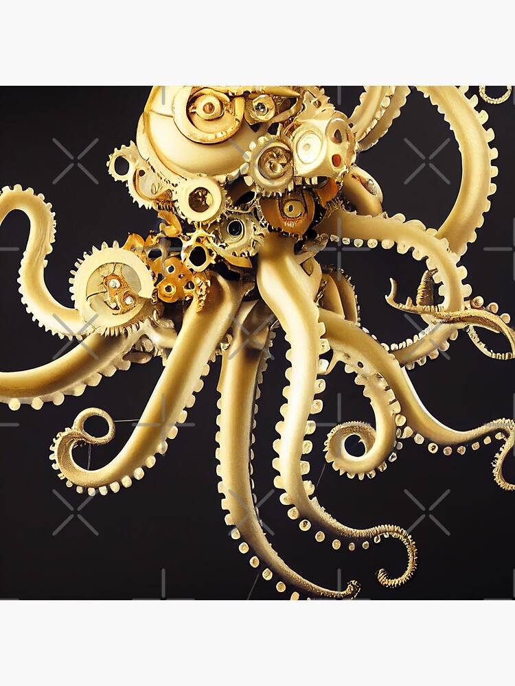 "Octopus Machinery -Futuristic design" Sticker for Sale by alterego7G ...