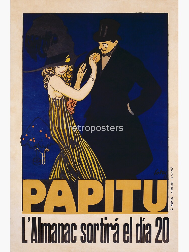 "PAPITU Catalan Weekly Magazine Cover Poster 1911 by Francesc Labarta ...