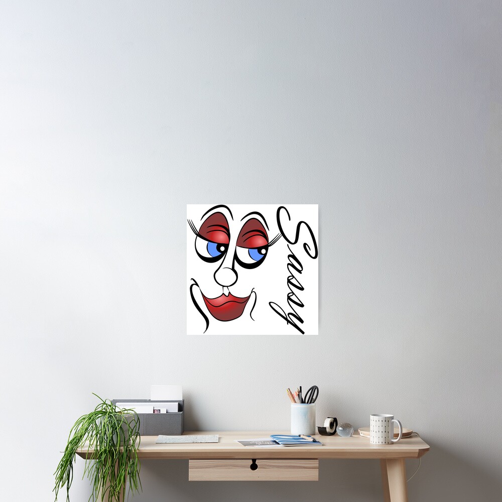 Cartoon Eyes Sassy 2 Poster For Sale By Montanajack Redbubble