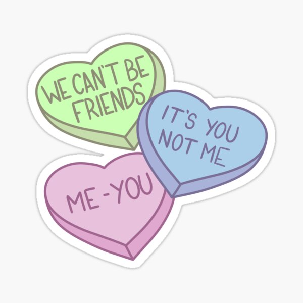 "True Love Conversation Candy Valentine Ironic Insult Offensive Hearts ...