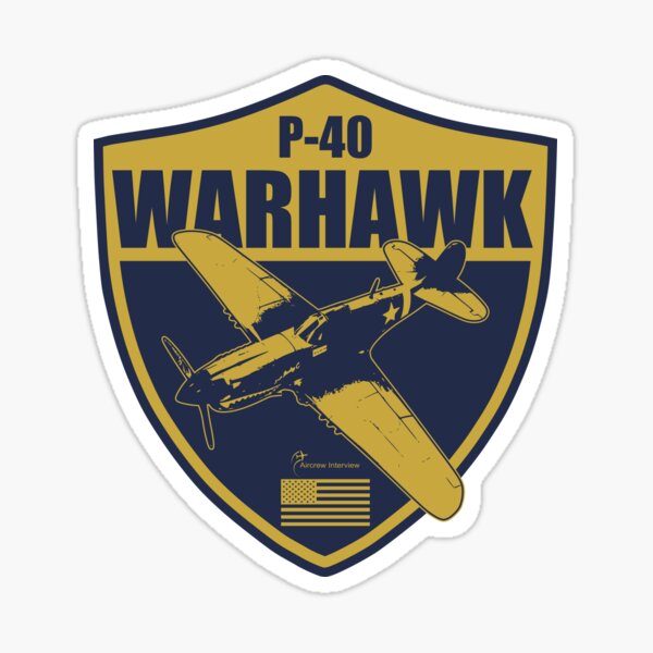 "Curtiss P-40 Warhawk" Sticker for Sale by ACInterview | Redbubble