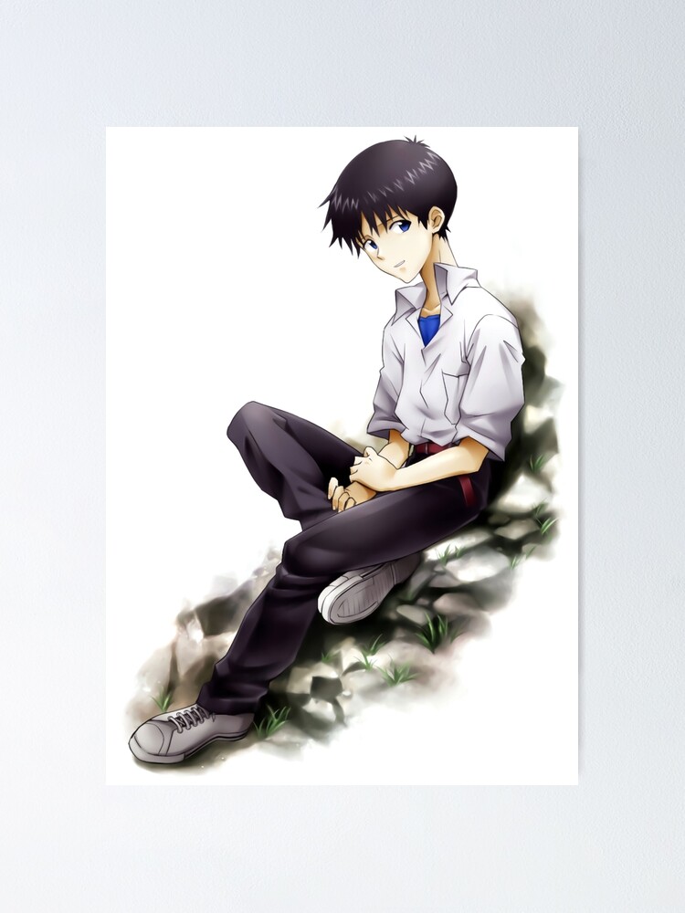 "Shinji Ikari Neon Genesis Evangelion Japan" Poster for Sale by ...