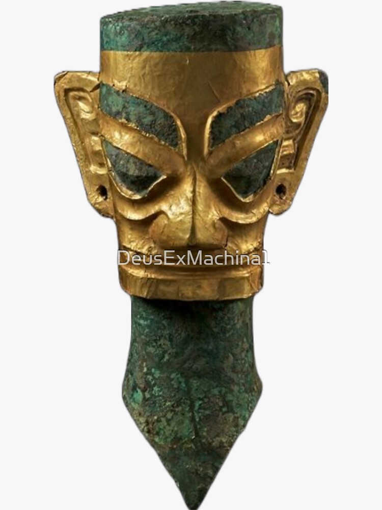 "Chengdu Ancient Chinese Mask" Sticker for Sale by DeusExMachina1 ...