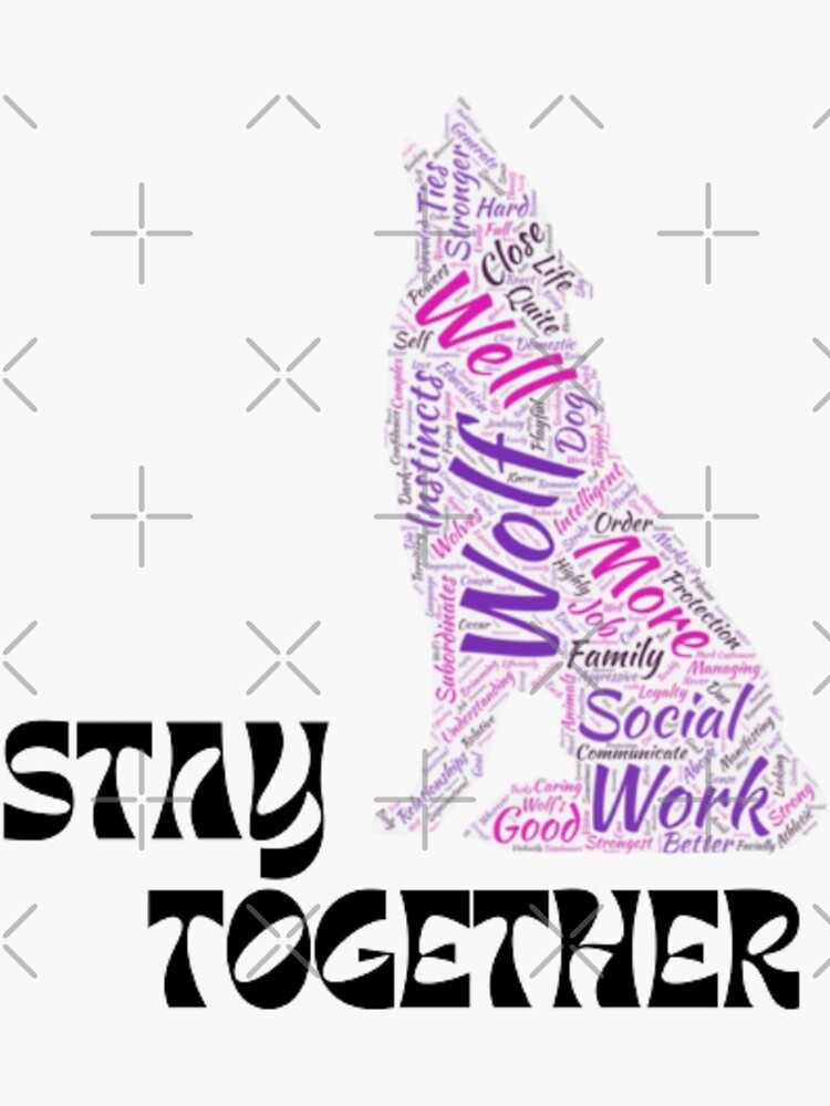 "Stay together" Sticker for Sale by sanju2511 | Redbubble