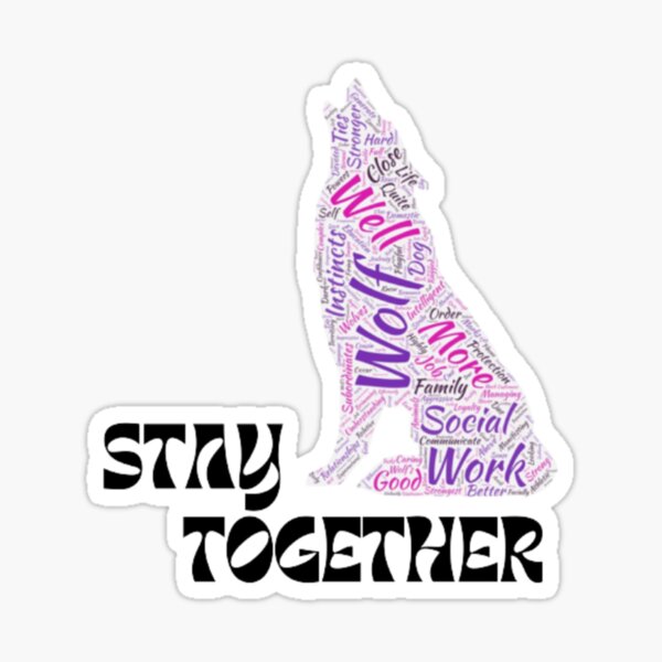 "Stay together" Sticker for Sale by sanju2511 | Redbubble