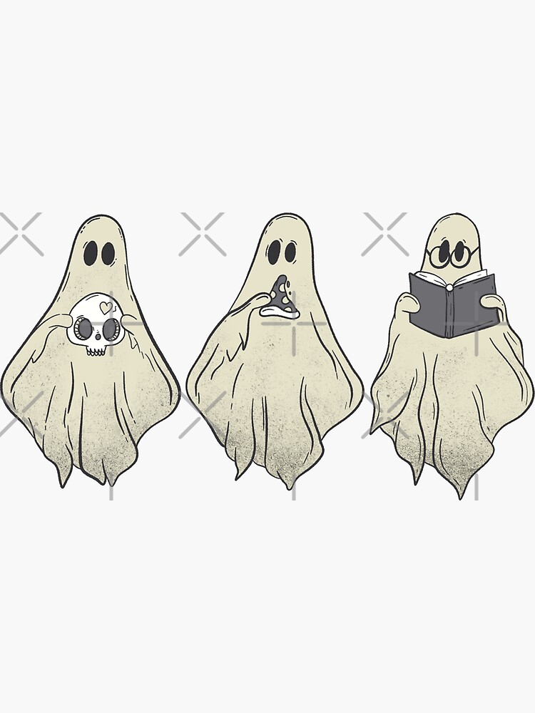 "Ghosts" Sticker for Sale by jess1586 | Redbubble