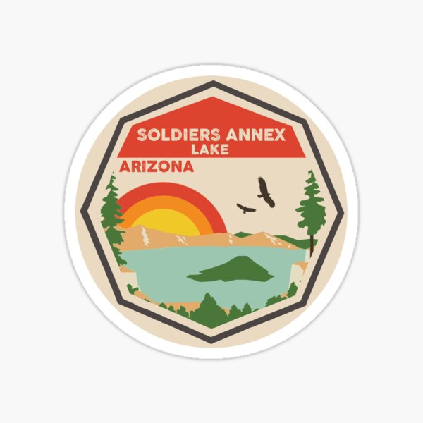 "Soldiers Annex Lake Arizona Colorful" Sticker for Sale by POD4 | Redbubble