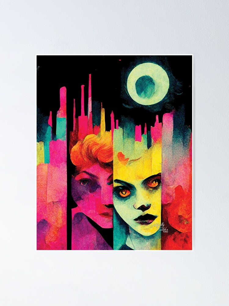 "Retro Zombie by ARTificially Twisted" Poster for Sale by ...