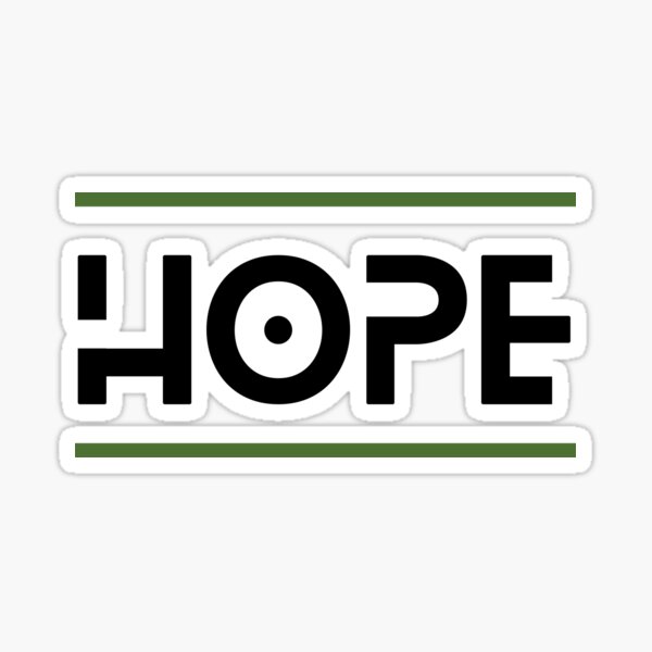 "Hope" Sticker for Sale by sulmandesign | Redbubble