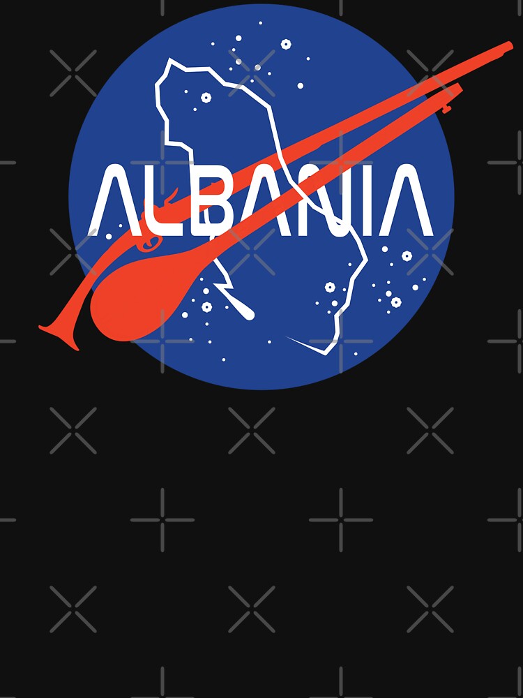 "Albanian Albania Albanians Shqipëri Shqipëria Galaxy Logo" T-shirt for ...