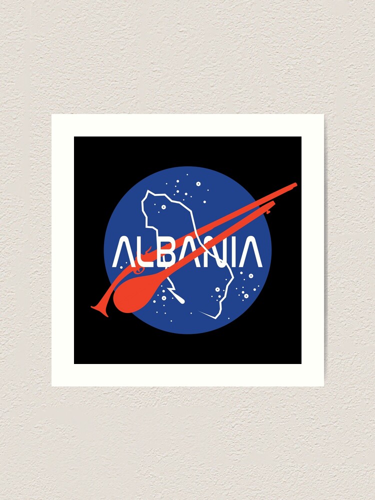 "Albanian Albania Albanians Shqipëri Shqipëria Galaxy Logo" Art Print ...