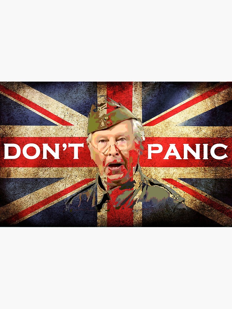 "Dad's Army - Don't Panic" Poster for Sale by RBinout | Redbubble
