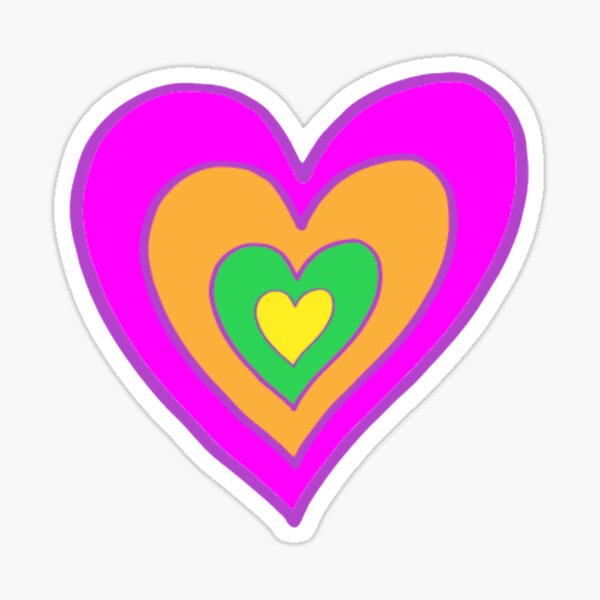 "heart - color heart" Sticker for Sale by soukrat | Redbubble