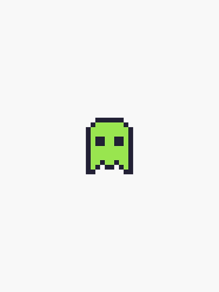 "Pixel Alien (001)" Sticker for Sale by Yeager001 | Redbubble