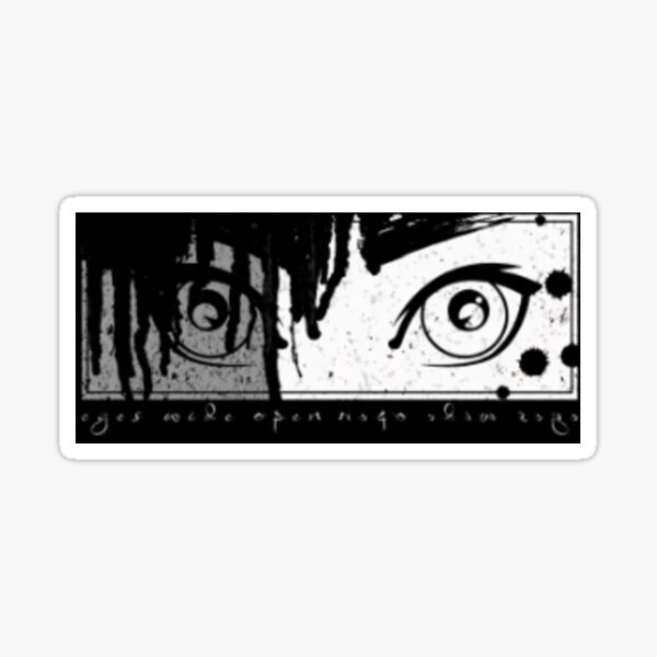 "ANIME EYES" Sticker for Sale by AESTIFY | Redbubble