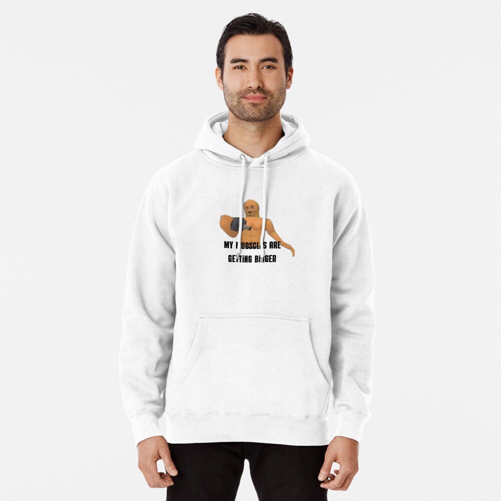"my mooscles are getting bigger - meme" Sticker by rare-colors | Redbubble