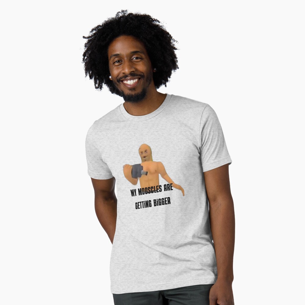 "my mooscles are getting bigger - meme" Sticker by rare-colors | Redbubble