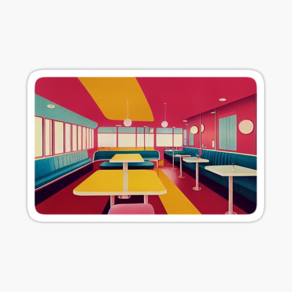 "American Diner" Sticker for Sale by GrafixTrail | Redbubble