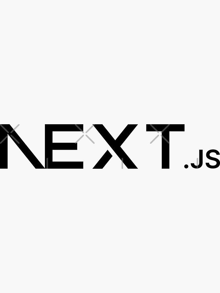 "⭐️ Next.js The React Framework - new logo" Sticker for Sale by ...